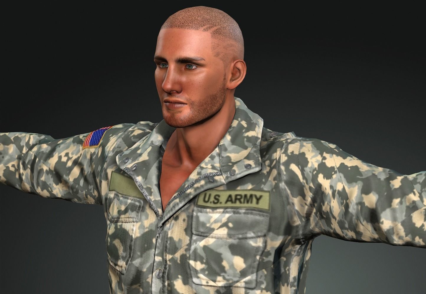3D model Army Male VR / AR / low-poly | CGTrader