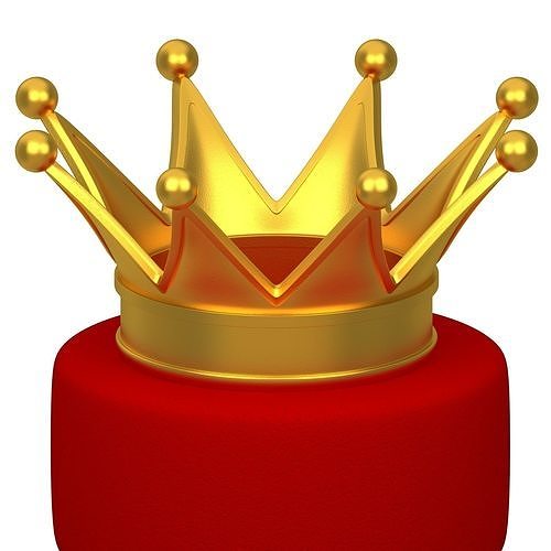 Royal coronation gold crown 3D model | CGTrader