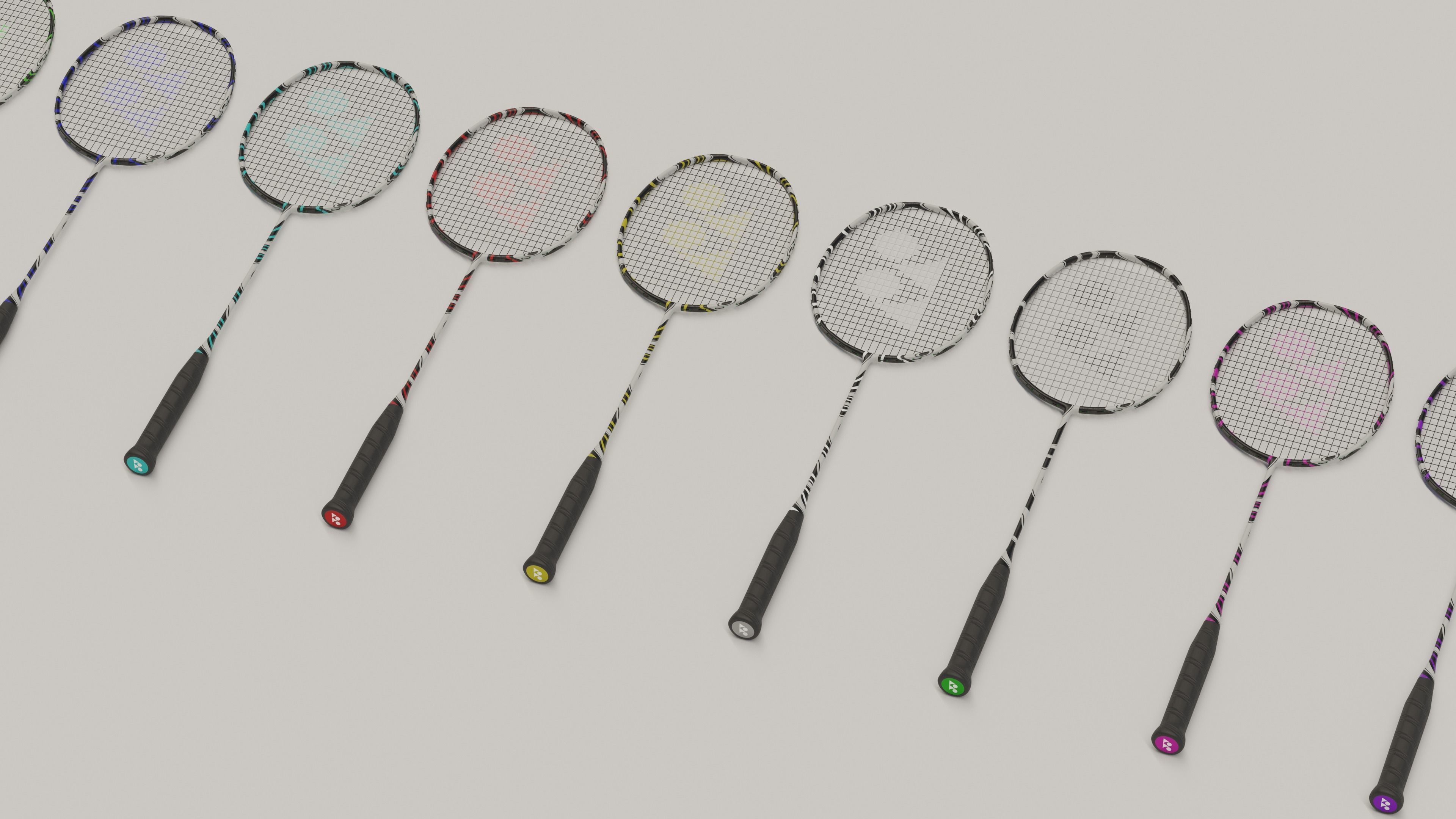 Badminton Racket 3D model | CGTrader