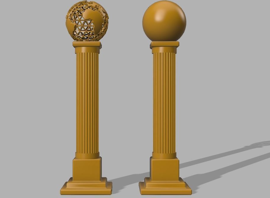 Masonic Temple Columns - Columnas Templo Masonico 3D model | CGTrader