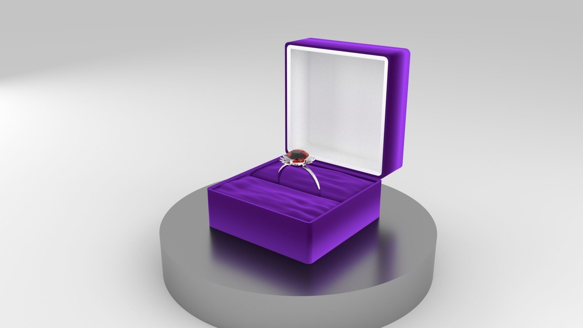 Ring Box 3D model 3D printable | CGTrader