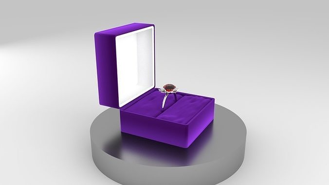 Ring Box 3D model 3D printable | CGTrader