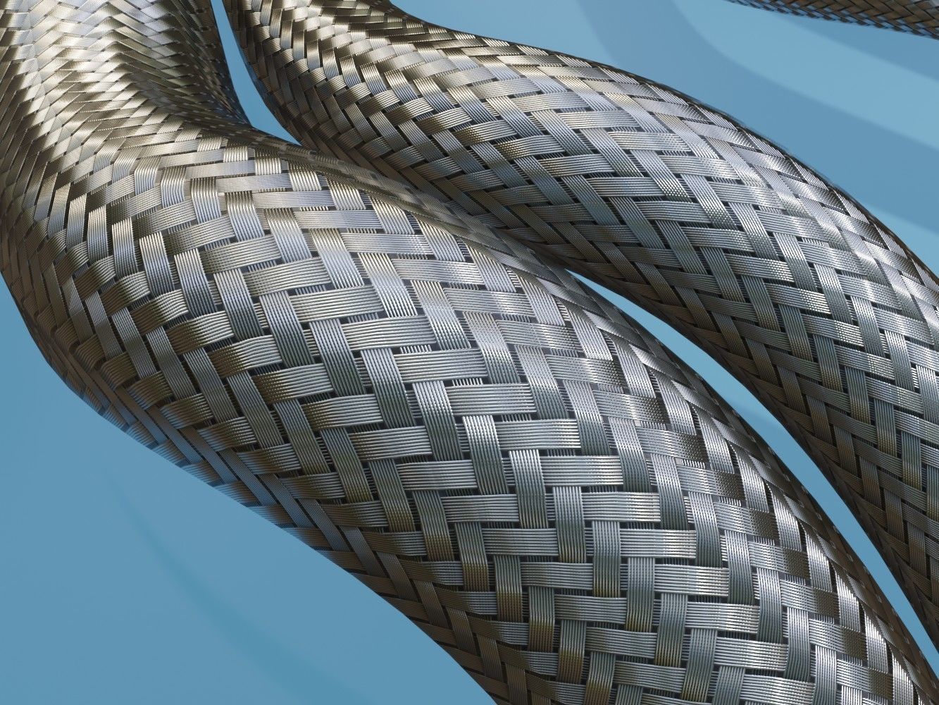 Texture Corrugated and braid metal hose sleeving textures VR / AR / low ...