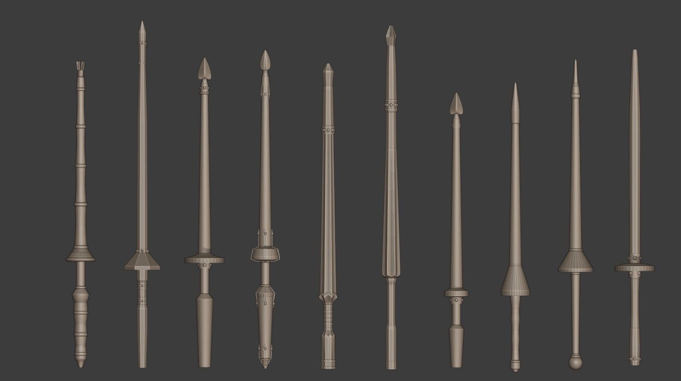 100Plus European Renaissance Weapons Complete 3D model 3D printable ...