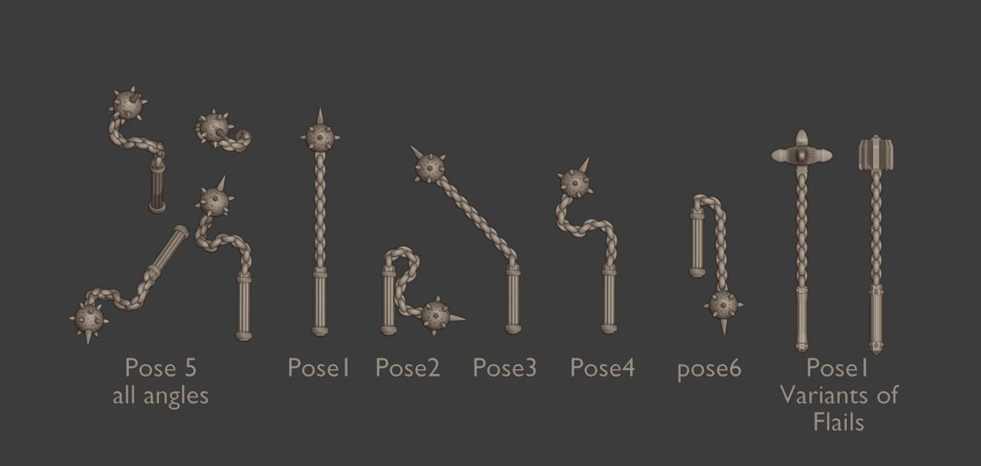 100Plus European Renaissance Weapons Complete 3D model 3D printable ...