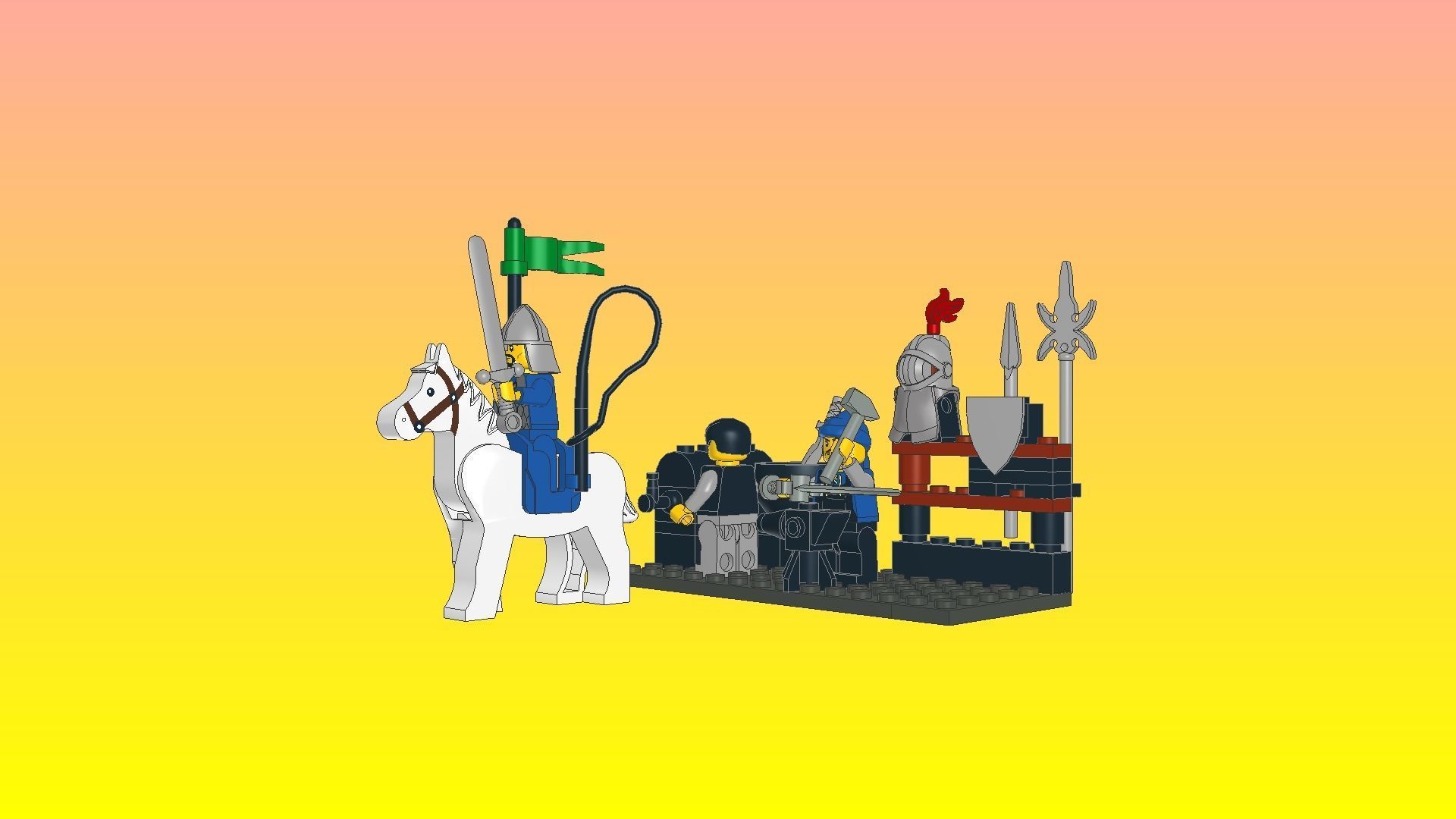 Lego Smithy Model 1013 3D model | CGTrader