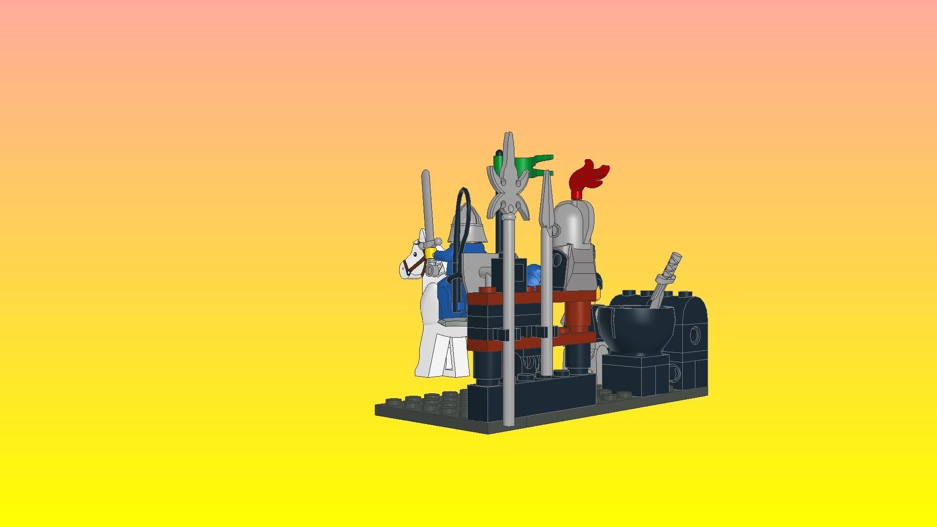 Lego Smithy Model 1013 3D model | CGTrader