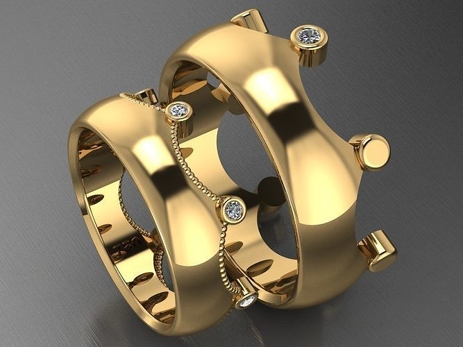 ring set 43 collection1 3D model 3D printable | CGTrader