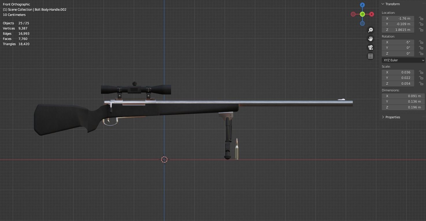 Reminton 700 - R700 free 3D model | CGTrader