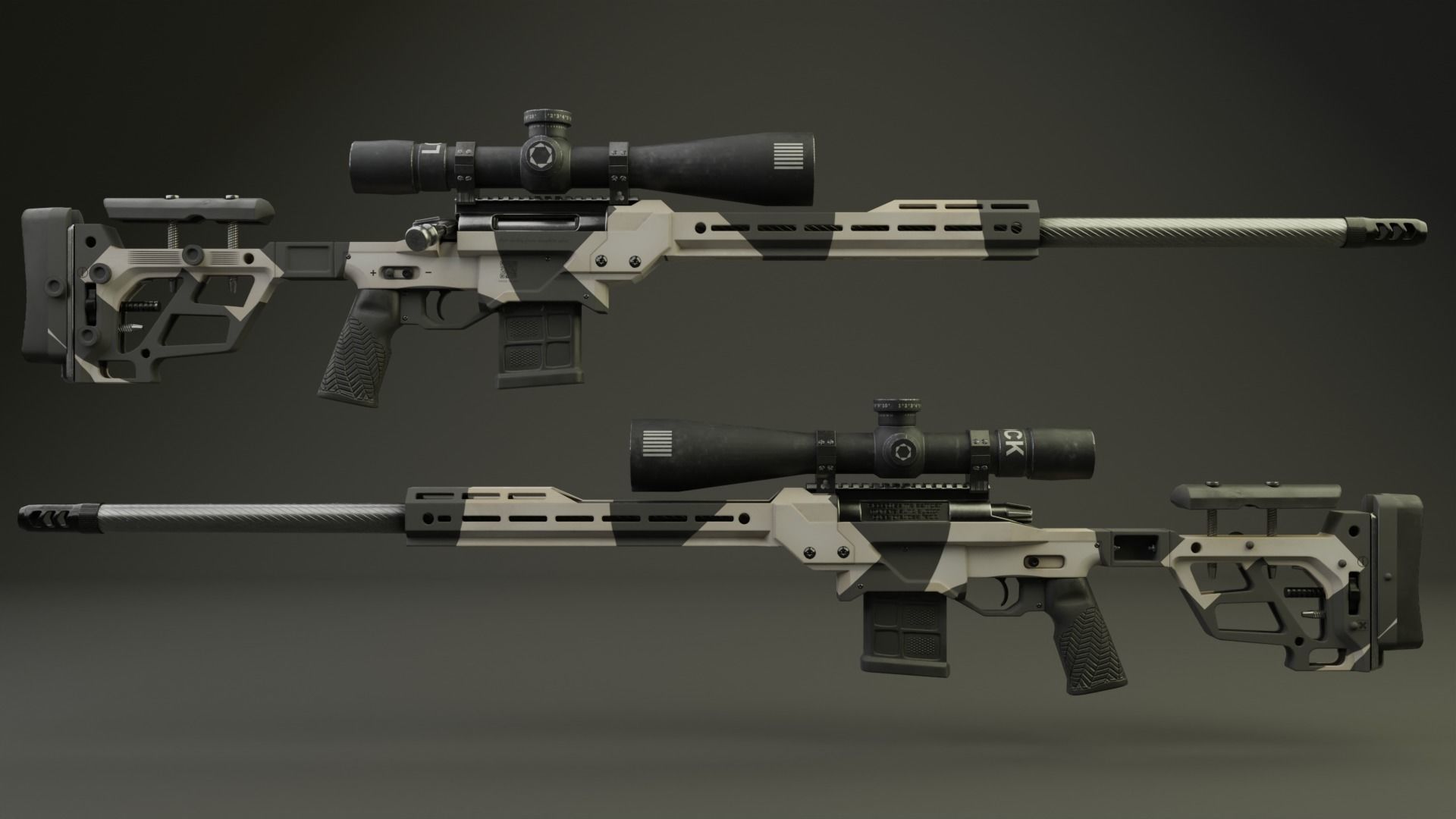 3D model Rifle DELTA 5 PRO VR / AR / low-poly | CGTrader