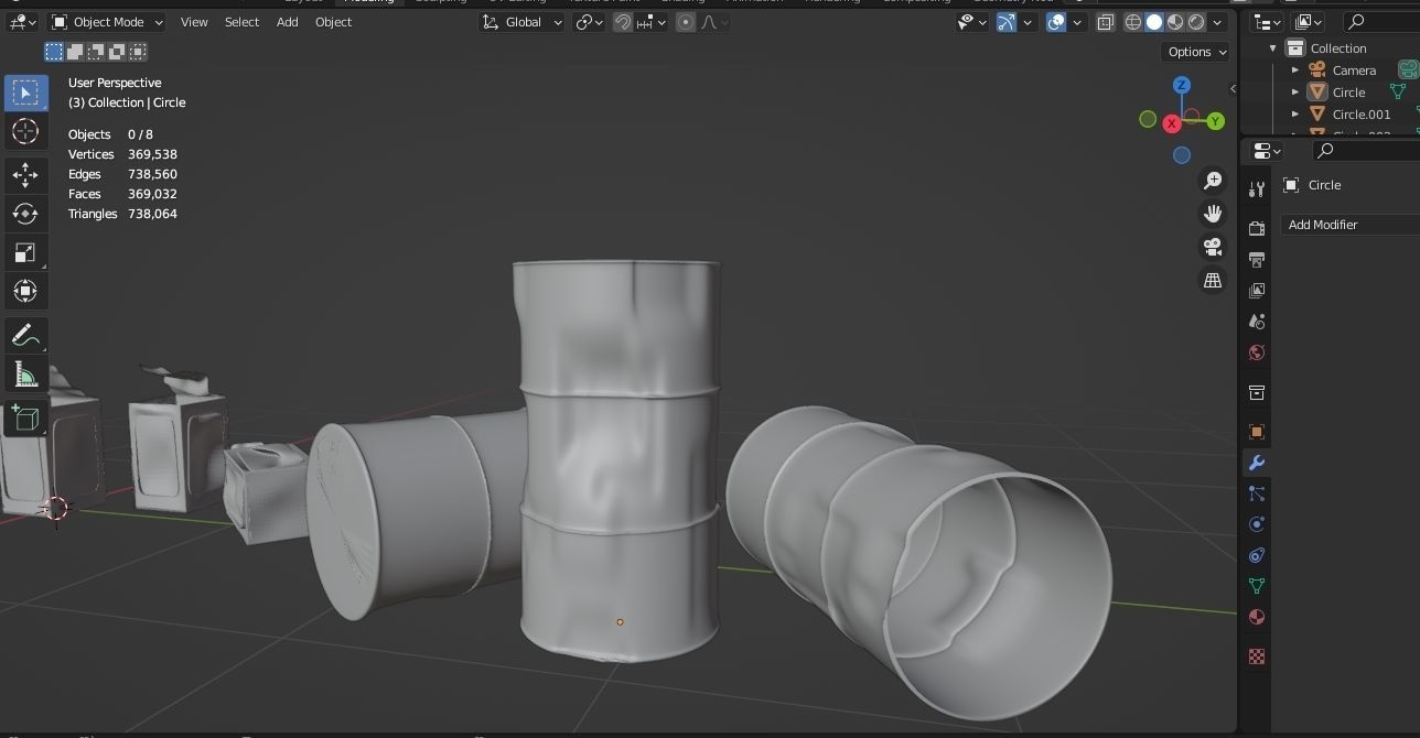 DAMAGED OBJECTS 01 3D model | CGTrader