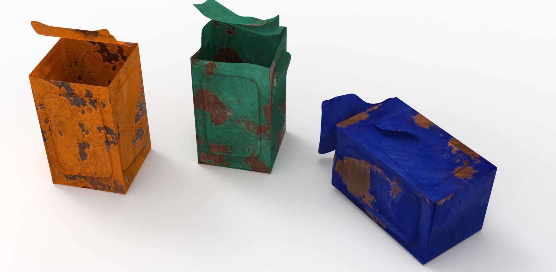 DAMAGED OBJECTS 01 3D model | CGTrader