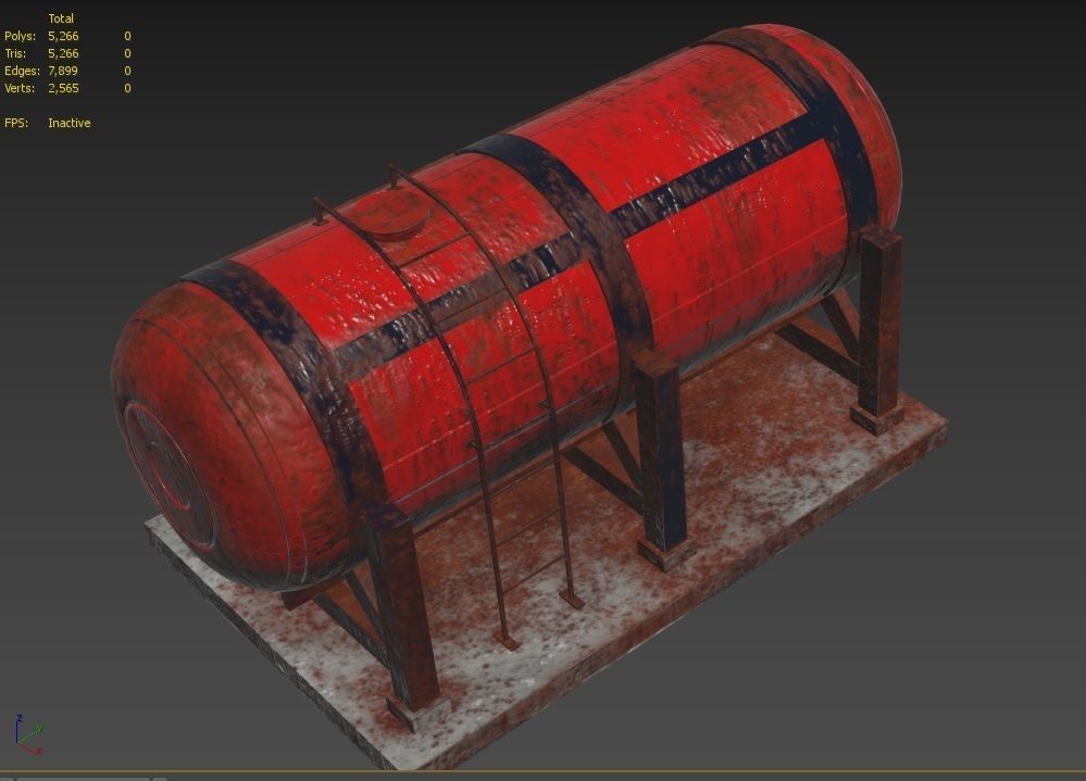 3D model liquid tank M1 - Old VR / AR / low-poly | CGTrader