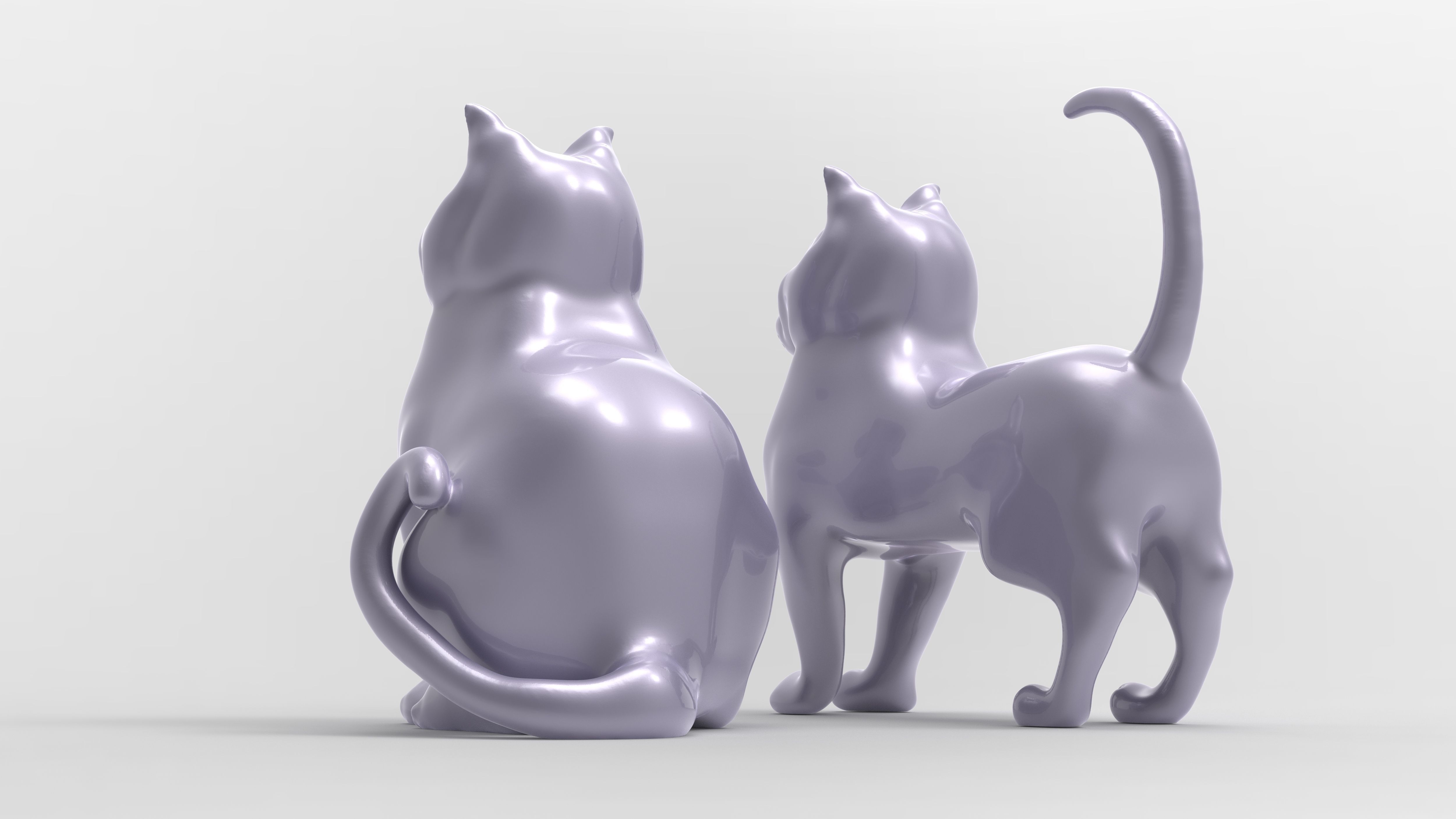 Miniature Cats Bundle 3D model 3D printable | CGTrader