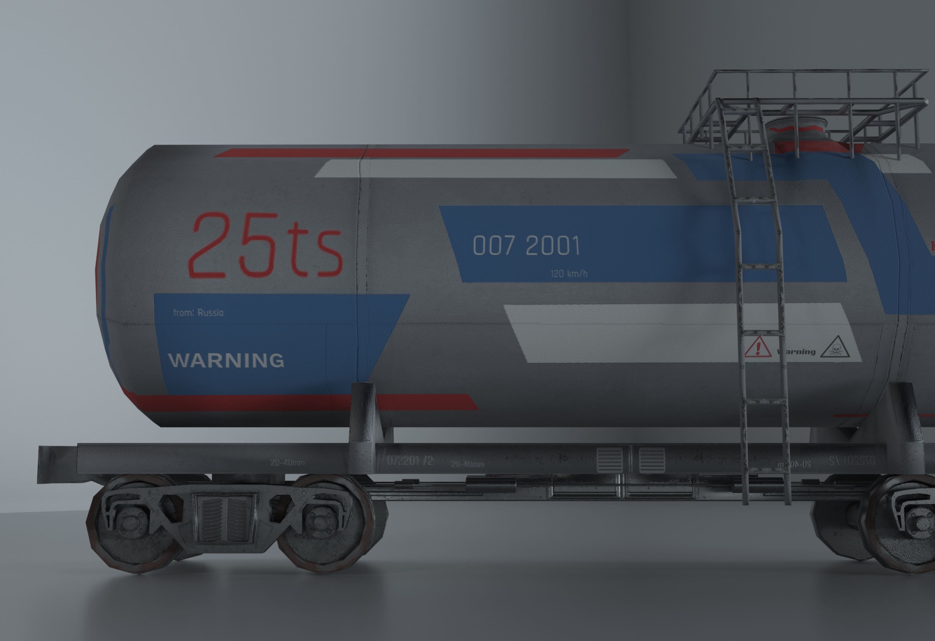 3D model 3D methanol tank low poly model VR / AR / low-poly | CGTrader