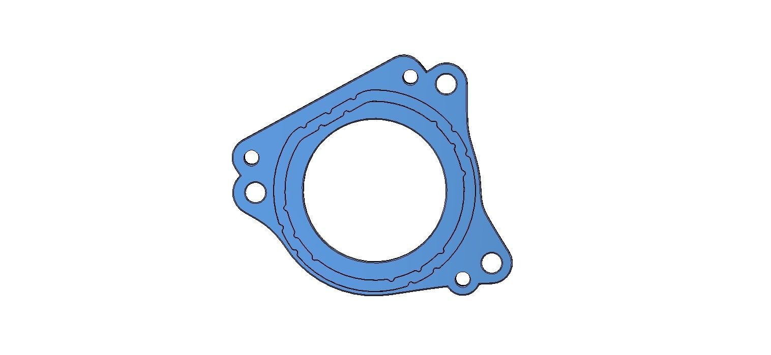 Intake Manifold Flange 1 9TDI 3D model 3D printable | CGTrader