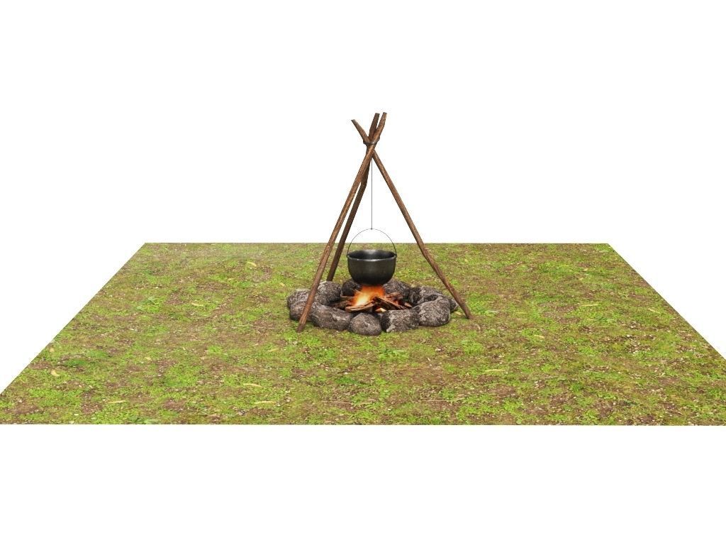 Bonfire Campfire 3D model | CGTrader