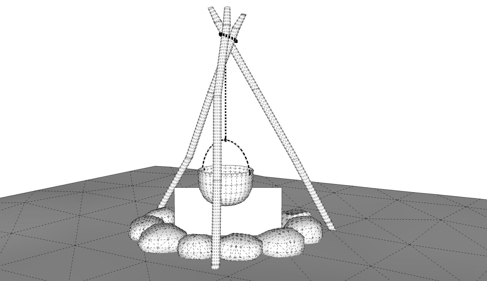 Bonfire Campfire 3D model | CGTrader