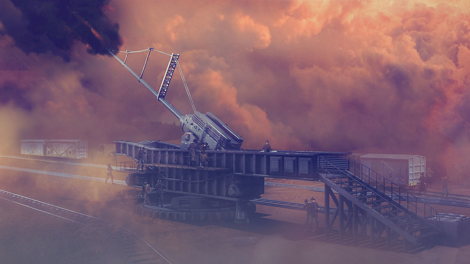 Paris Gun 1918 3D model | CGTrader