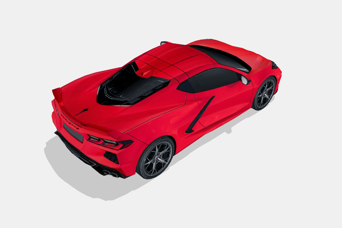 3D model Chevrolet Corvette C8 Stingray 2021 VR / AR / low-poly | CGTrader