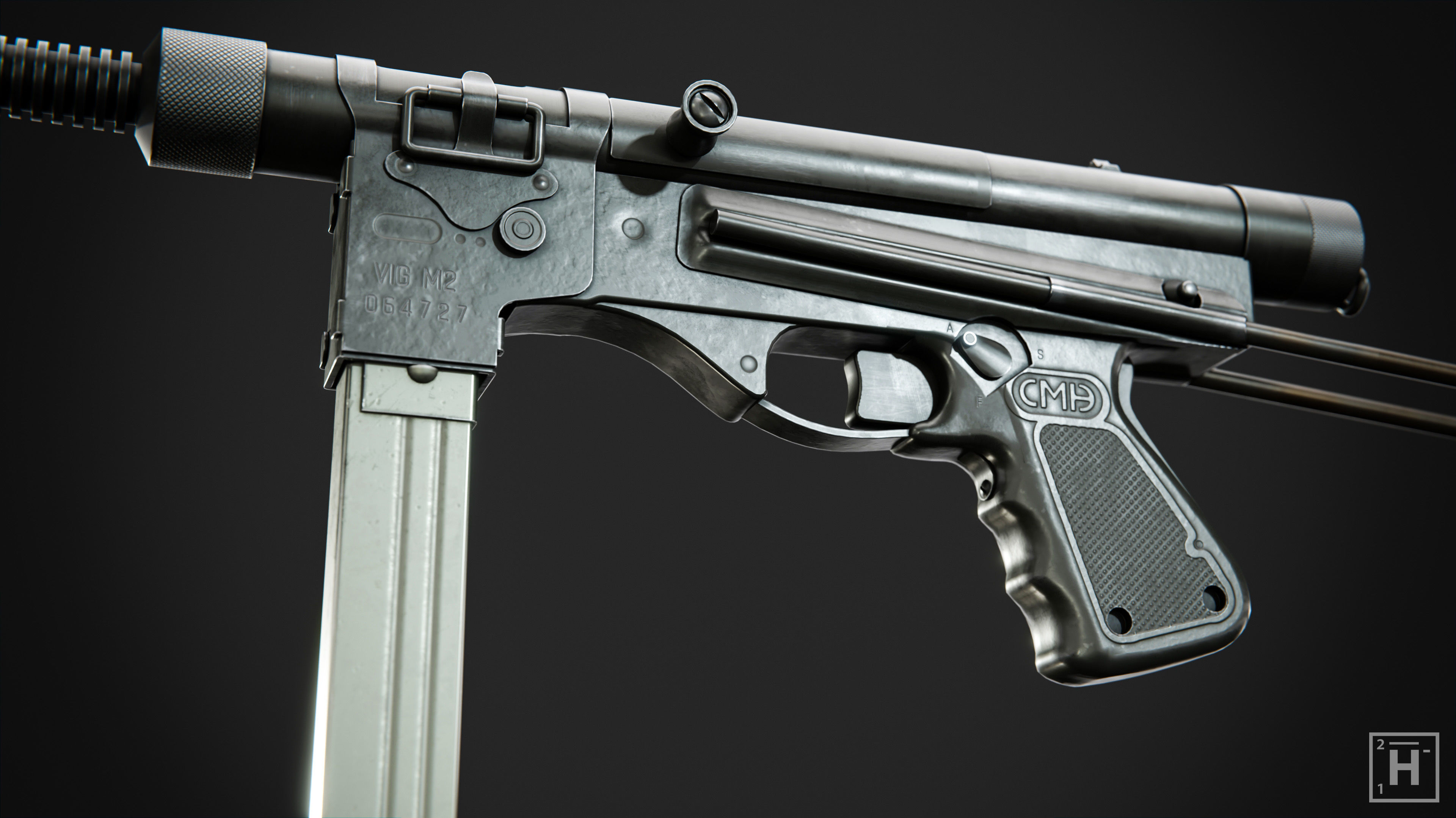 3D model Vigneron M2 SMG VR / AR / low-poly | CGTrader