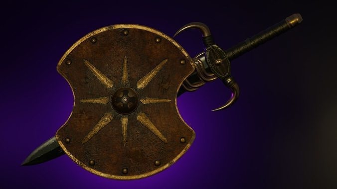 Radial Shield 3D model | CGTrader