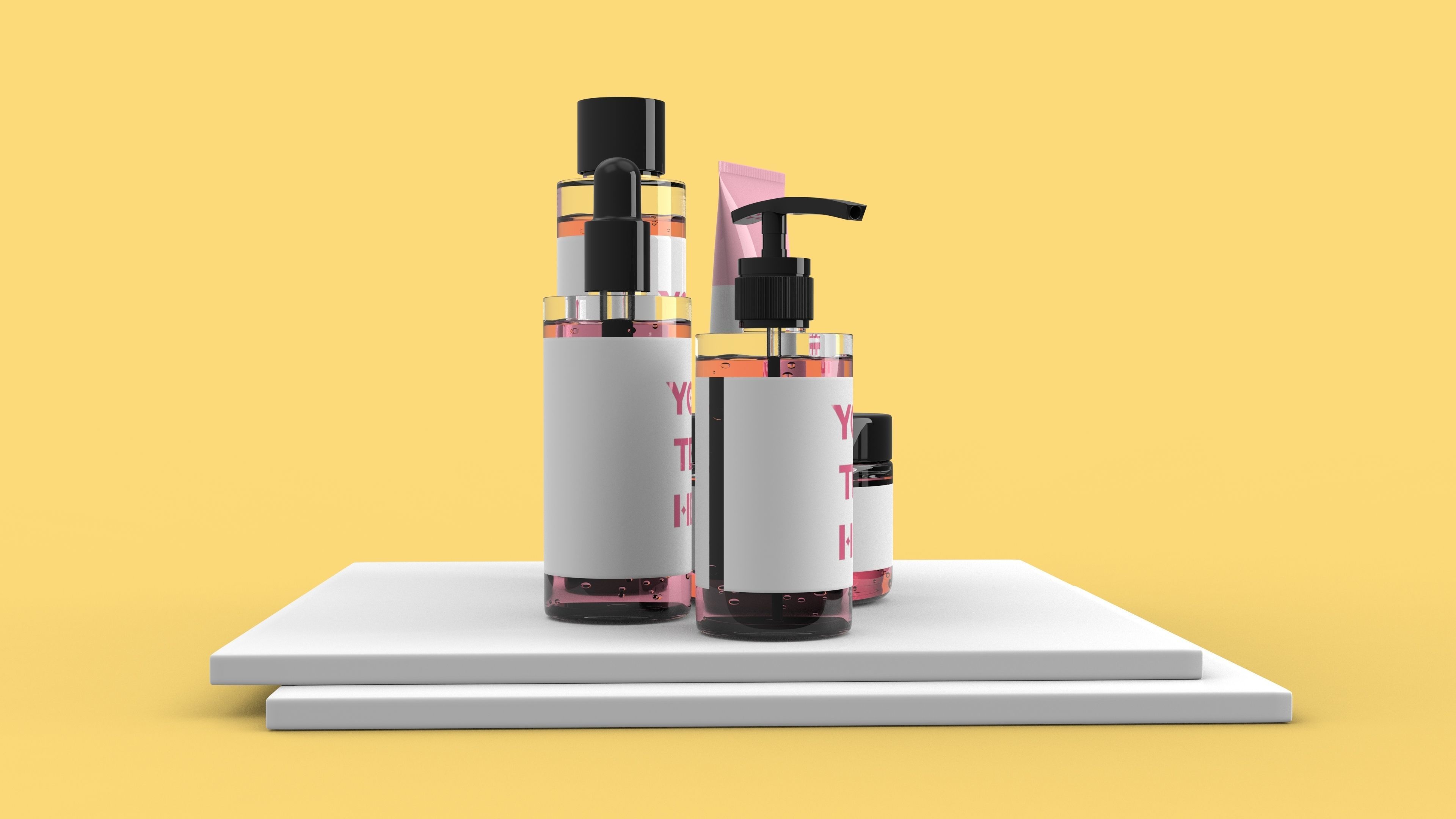 Skin Care Products 3D model | CGTrader