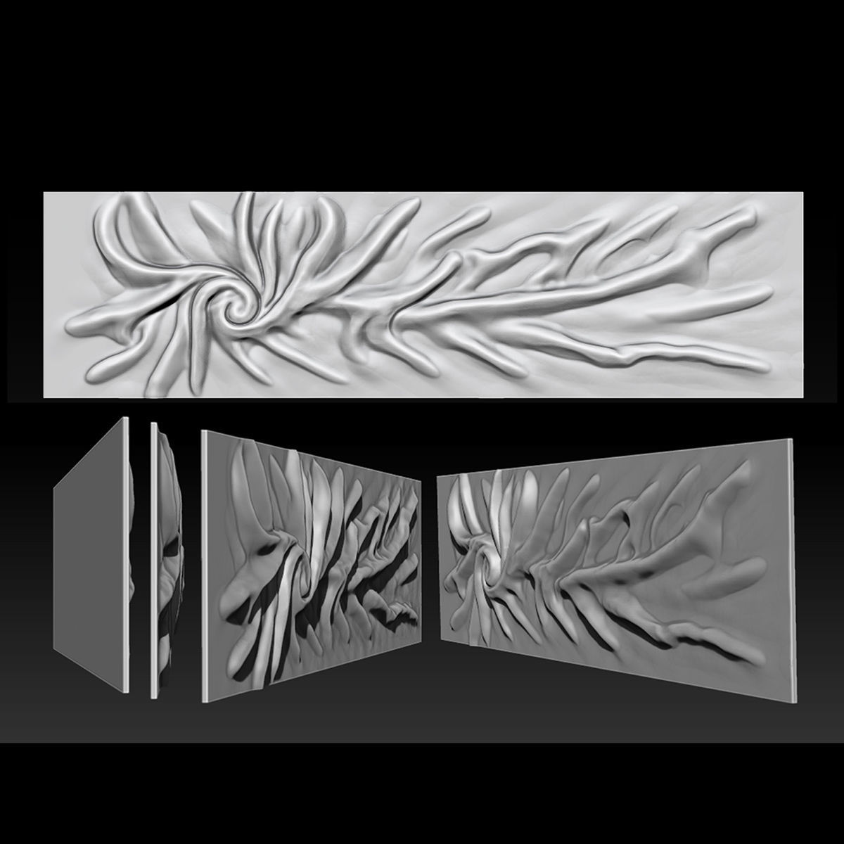 Relief carving model for CNC router 3D model 3D printable | CGTrader