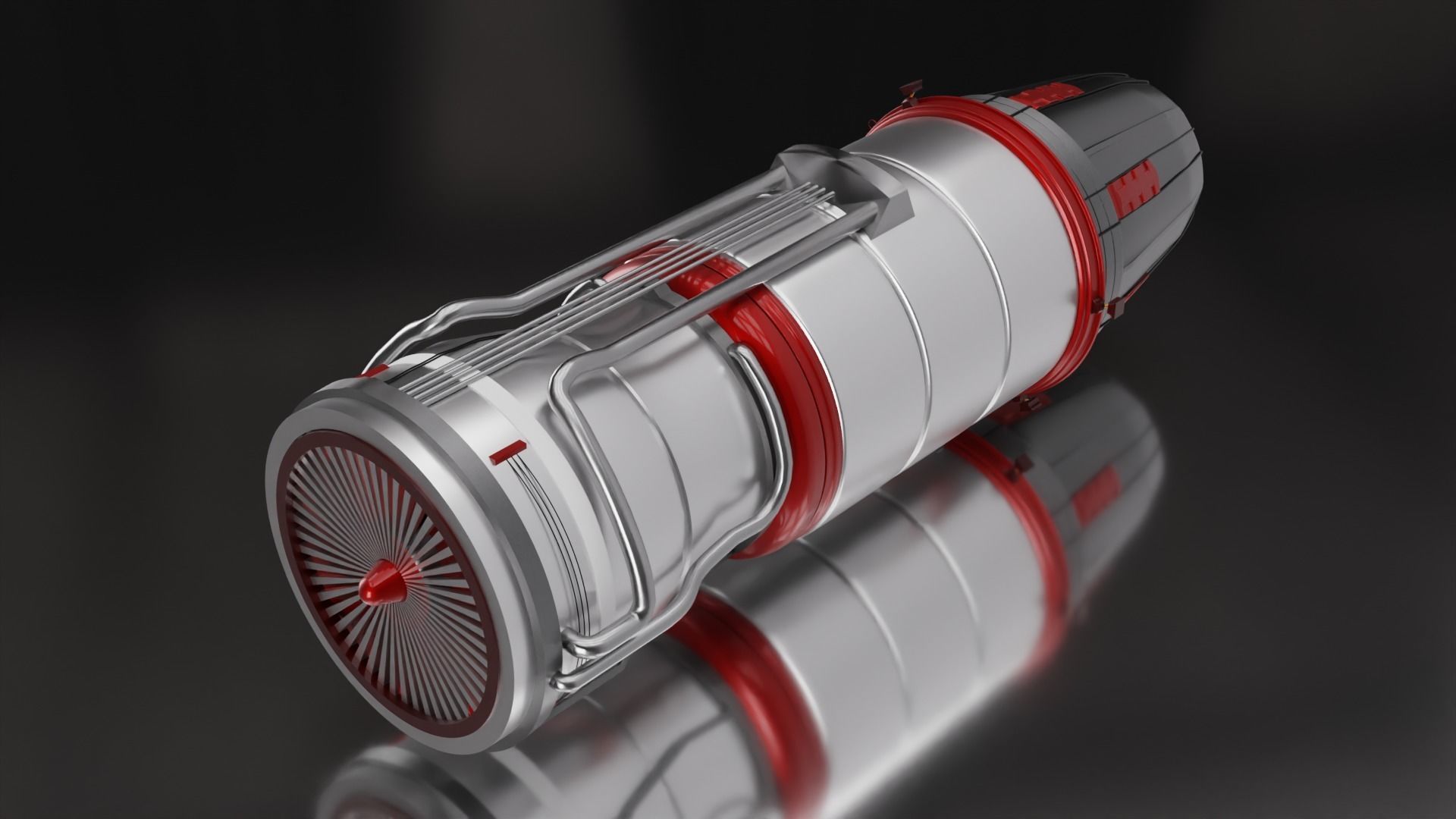 3D model Jet Engine VR / AR / low-poly | CGTrader