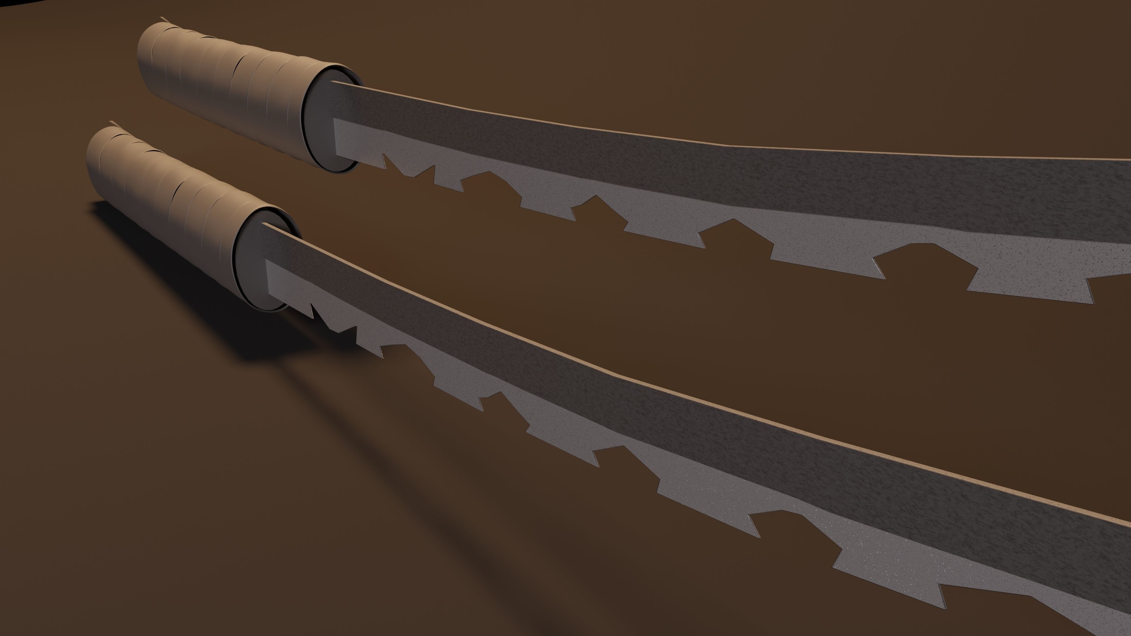 Demon slayer inosuke katana free 3D model | CGTrader