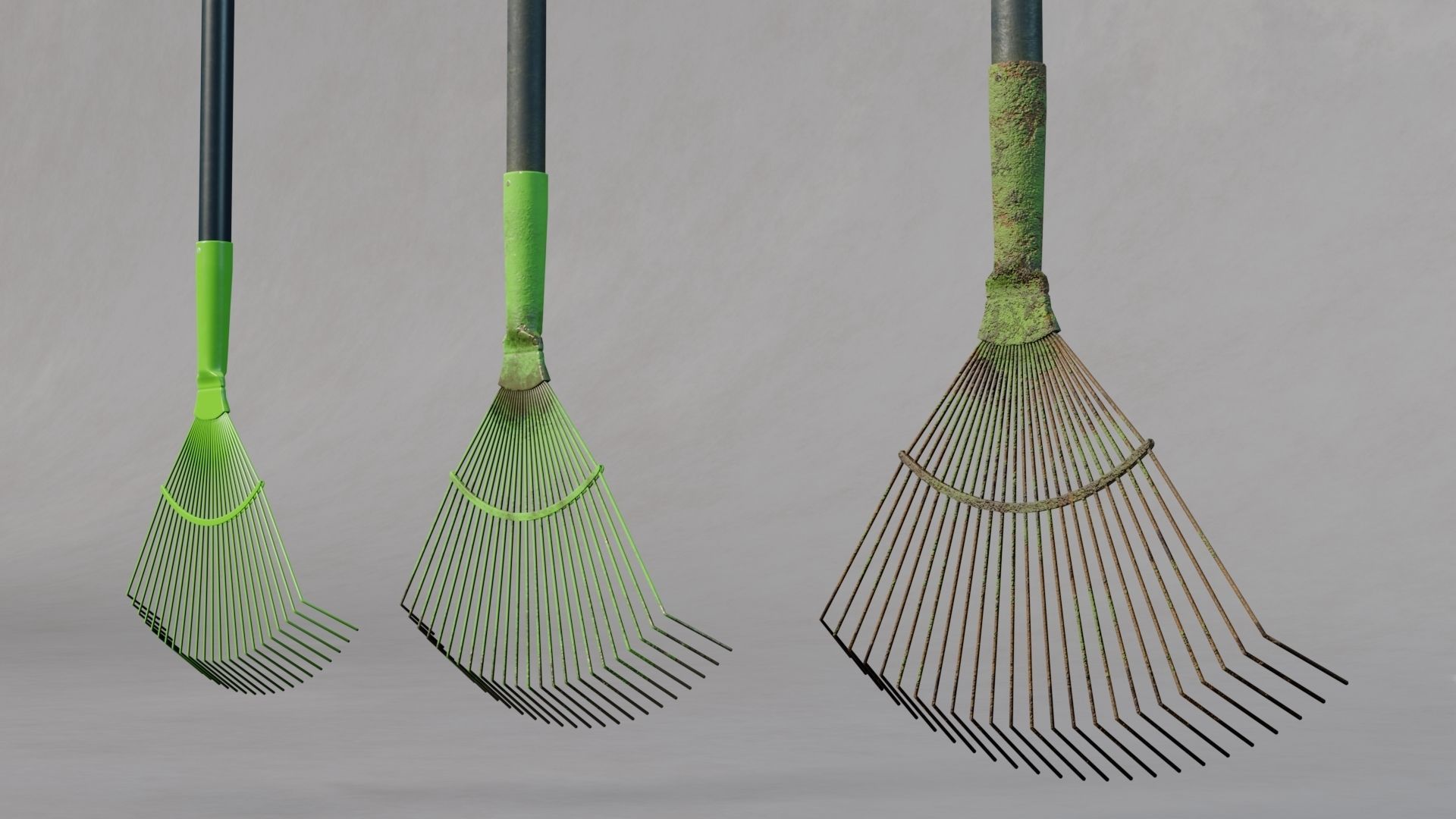 3D model Garden leaf rakes VR / AR / low-poly | CGTrader