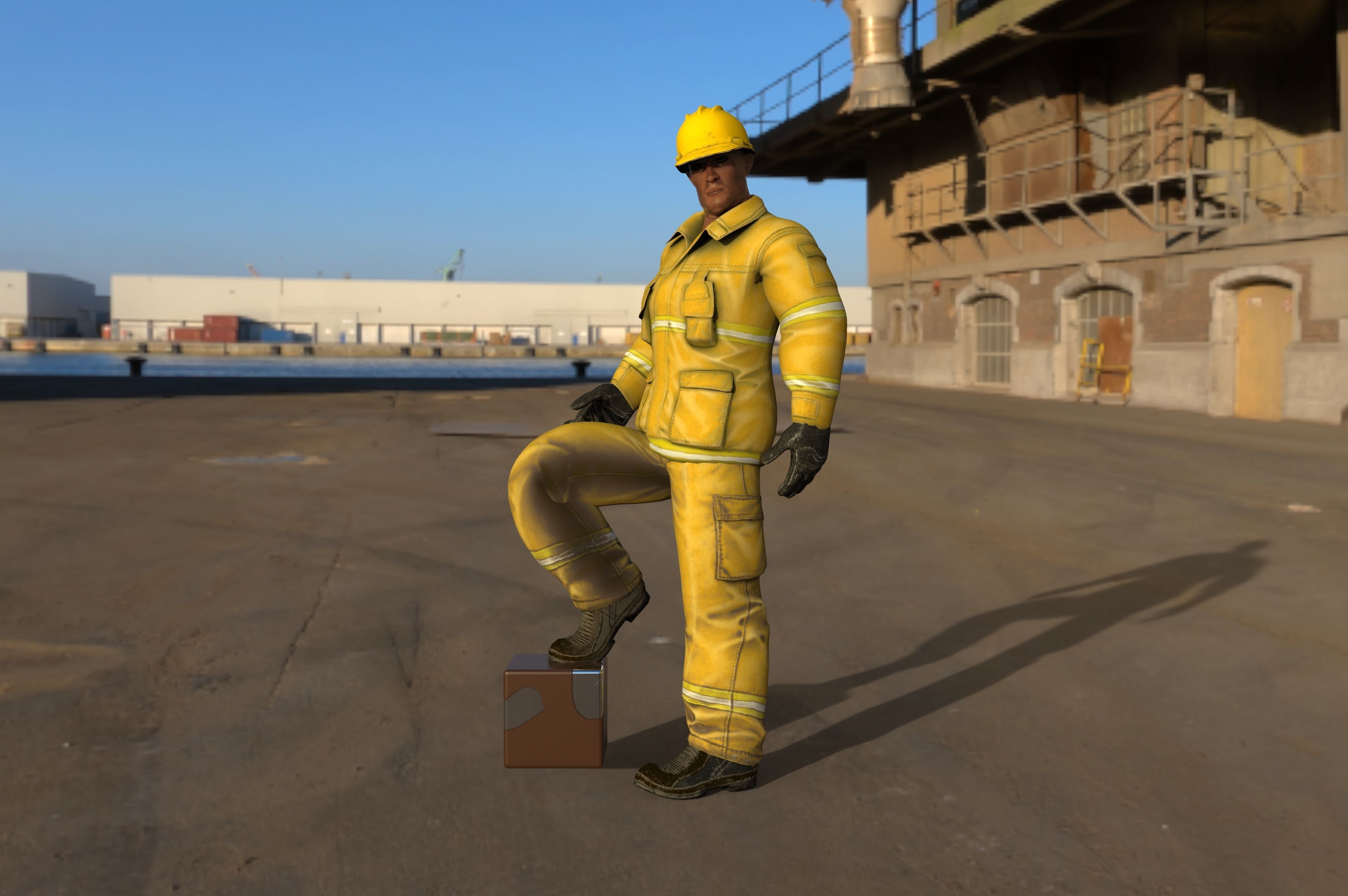 3D model Construction worker model male VR / AR / low-poly | CGTrader