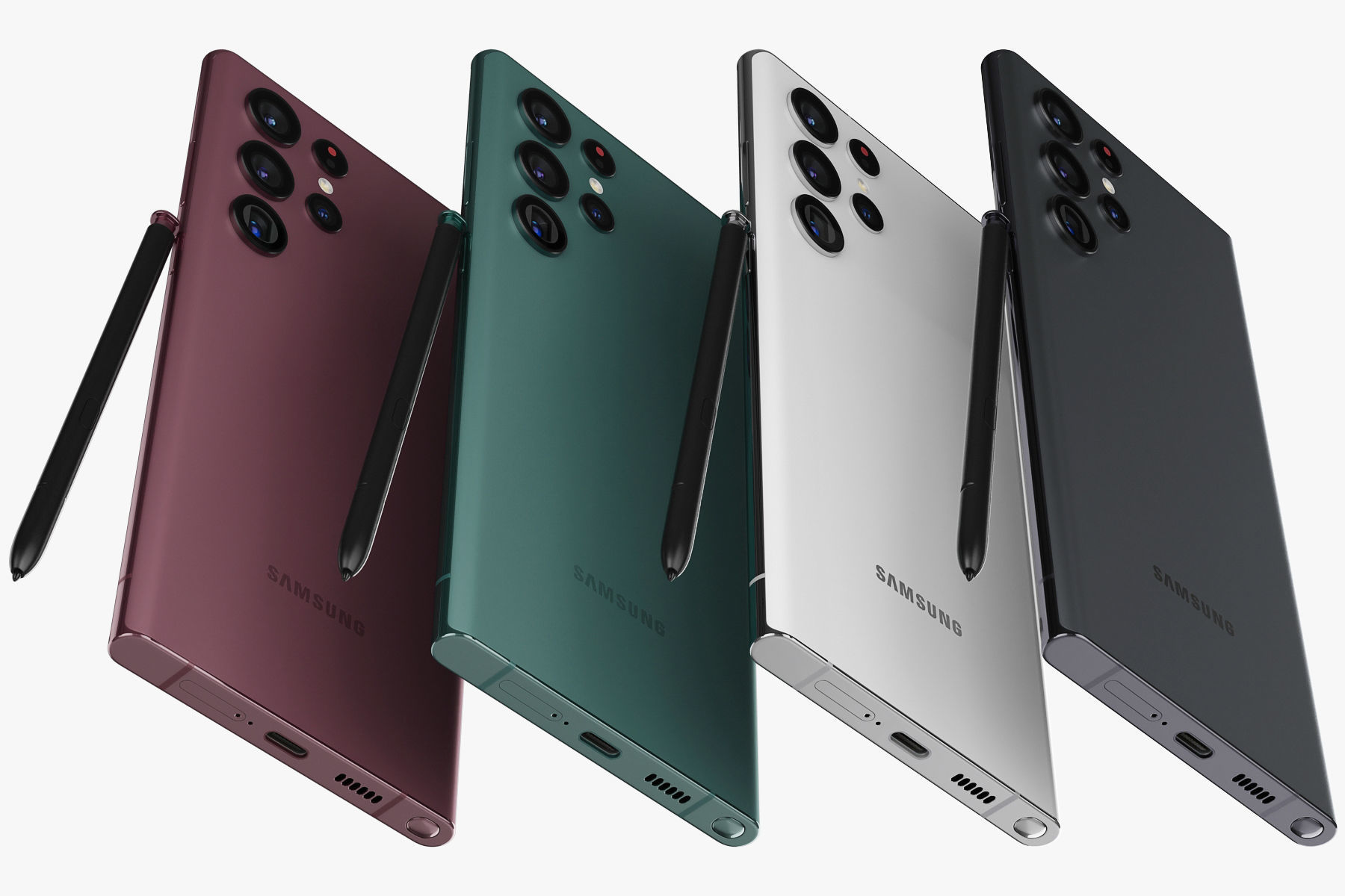 Samsung Galaxy S22 Ultra all colors 3D model | CGTrader