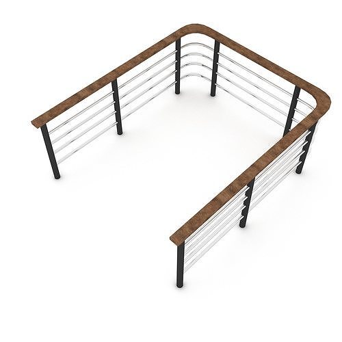 3D model 3D railing 05 VR / AR / low-poly | CGTrader