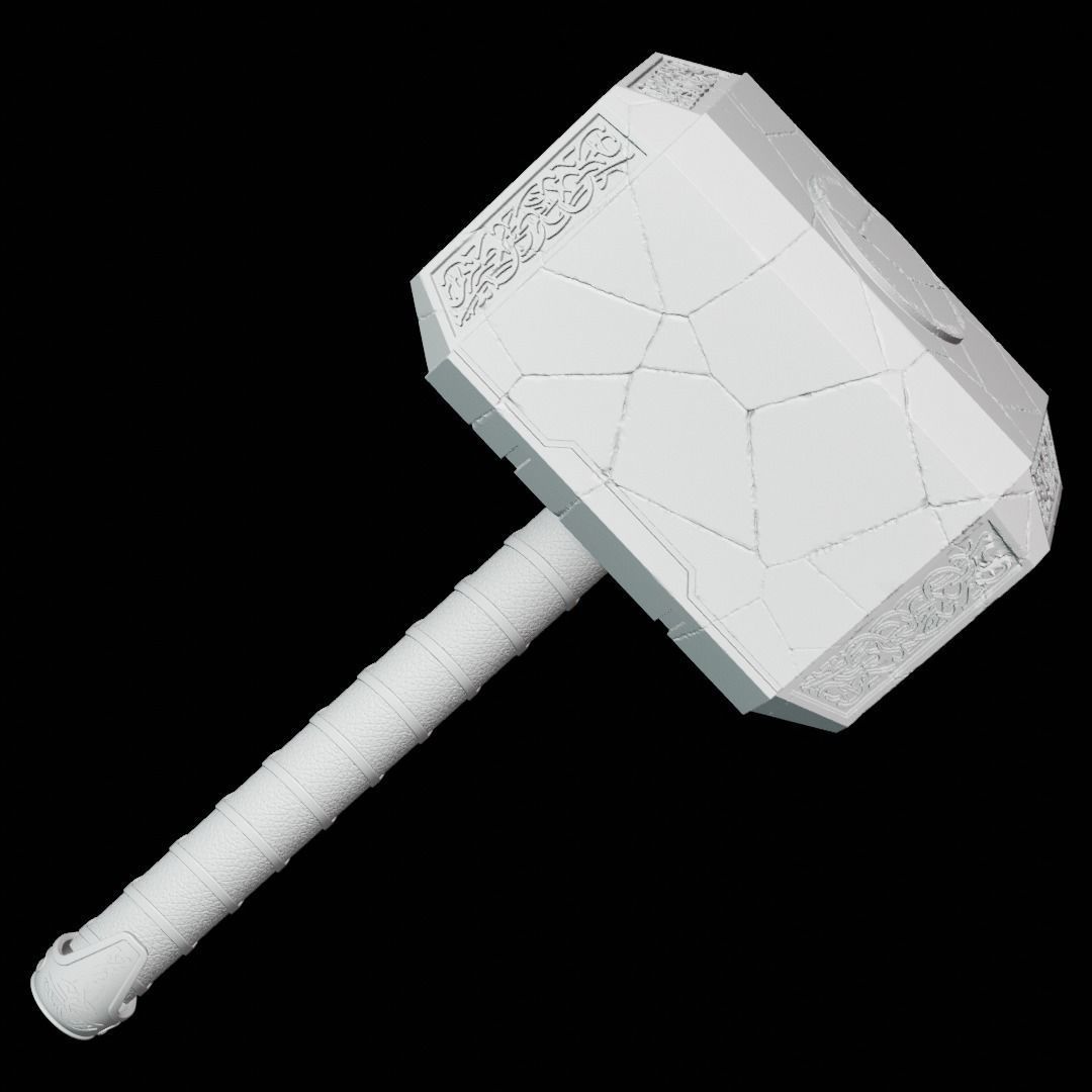 Reforged Mjolnir from Thor Love and Thunder 3D model 3D printable ...