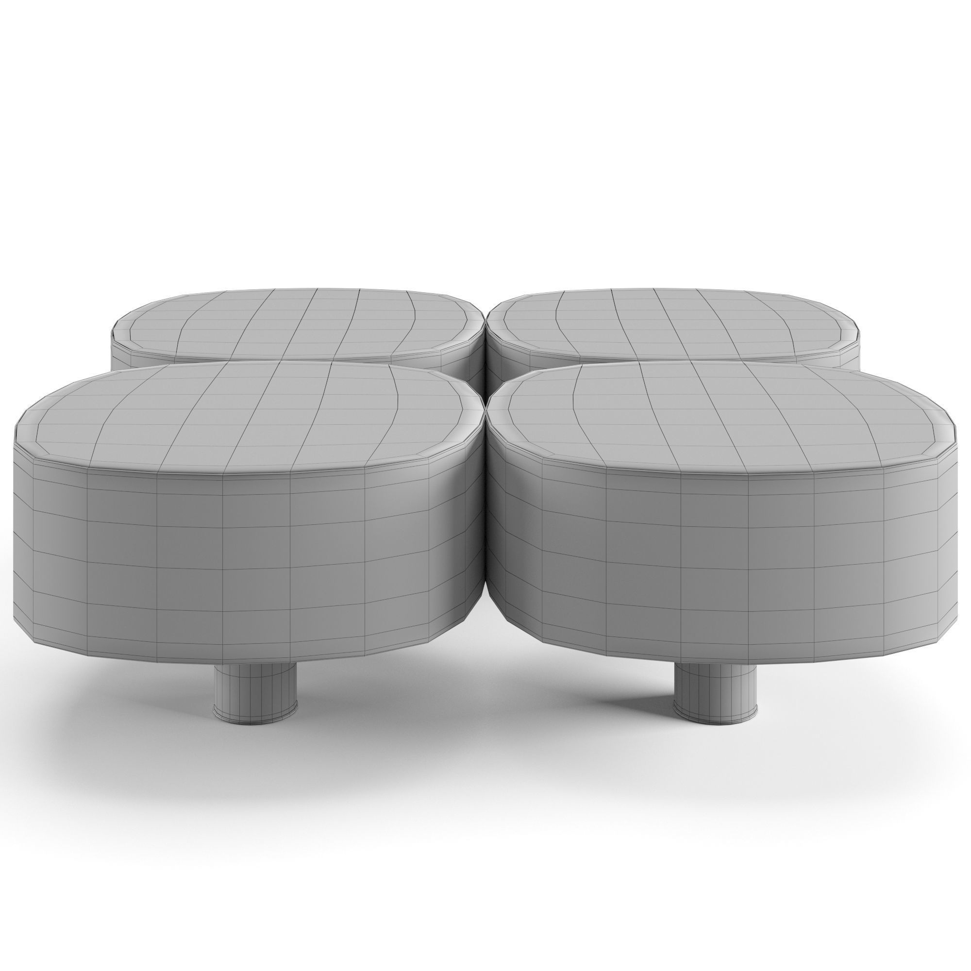 Fendi Casa Pastille coffee tables set 3D model | CGTrader