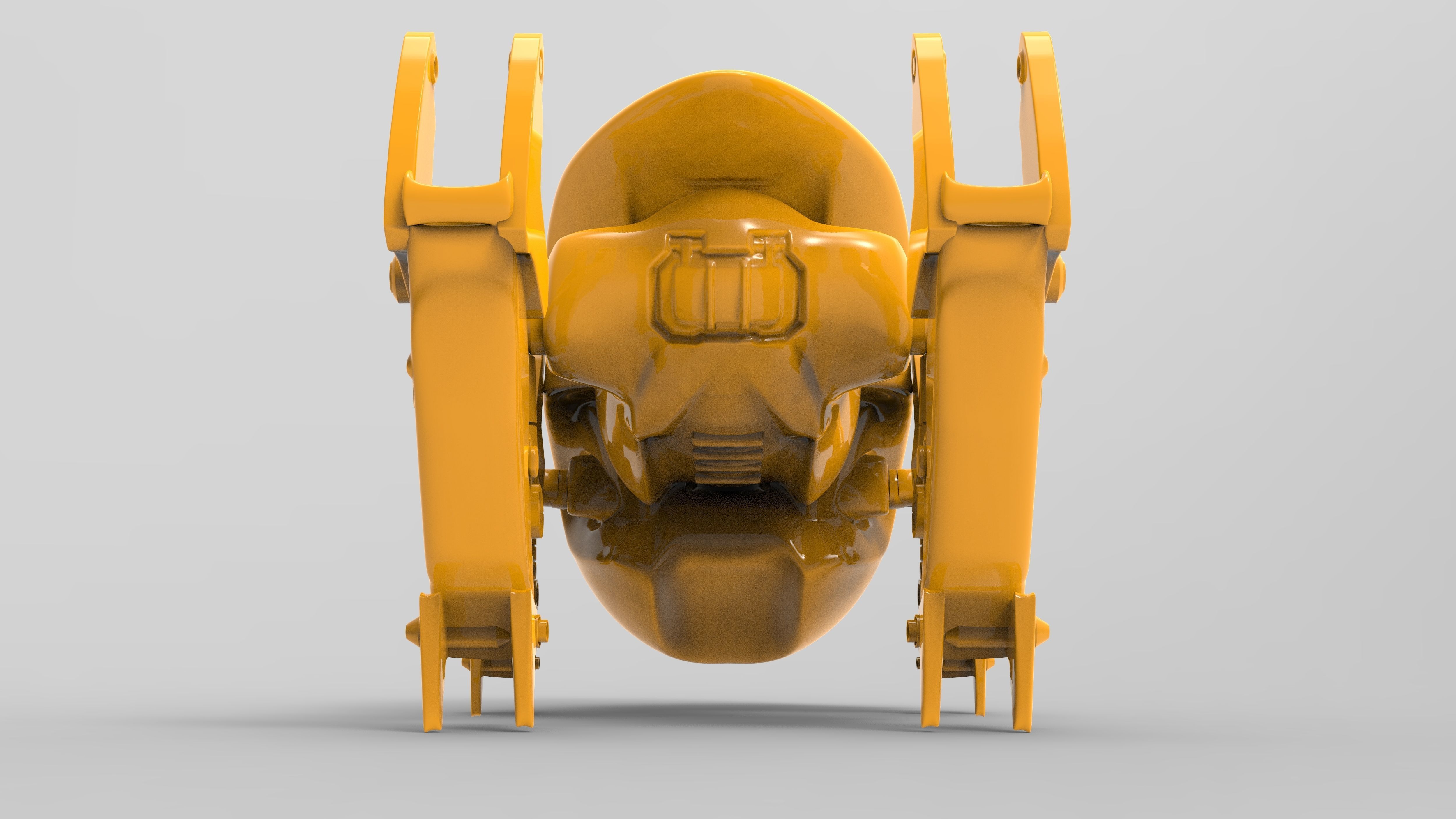 Locust Robothelmets Series Sci Fi 3D model 3D printable | CGTrader