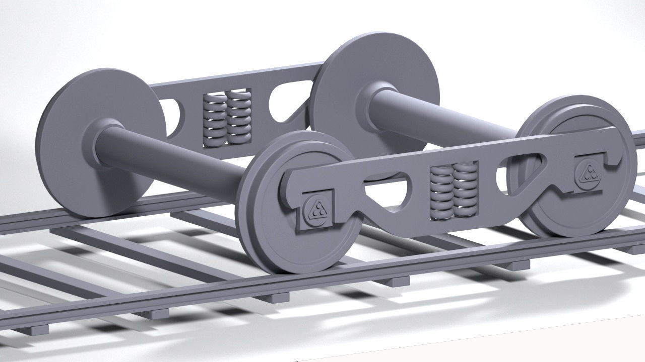 3D model train wheels VR / AR / low-poly | CGTrader