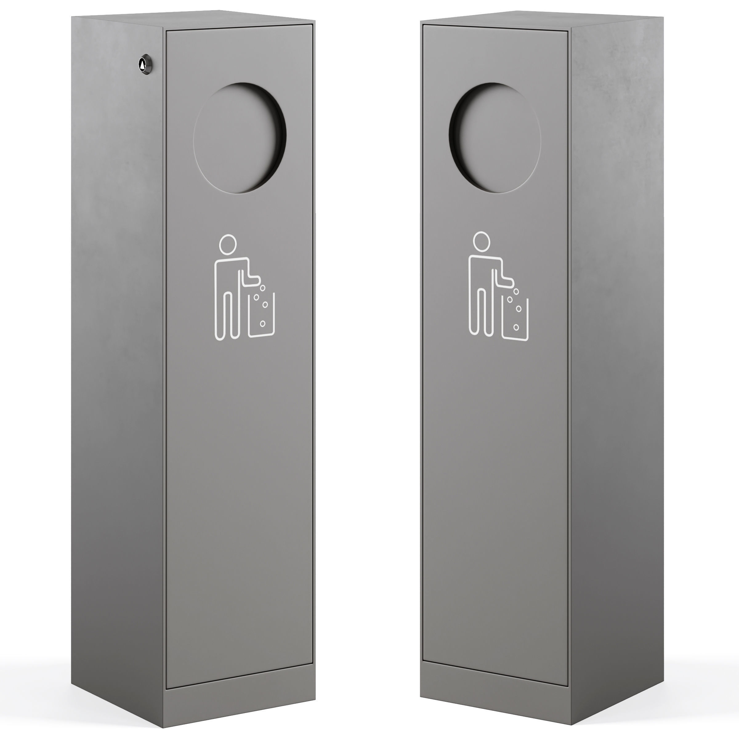 Waste bin Crystal by mmcite 3D model | CGTrader