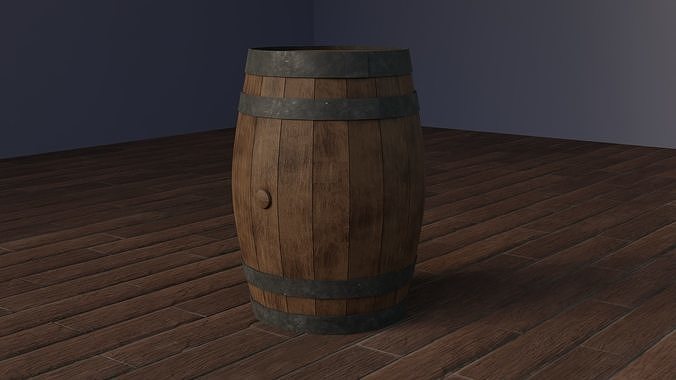 Barrel wooden free VR / AR / low-poly 3D model | CGTrader