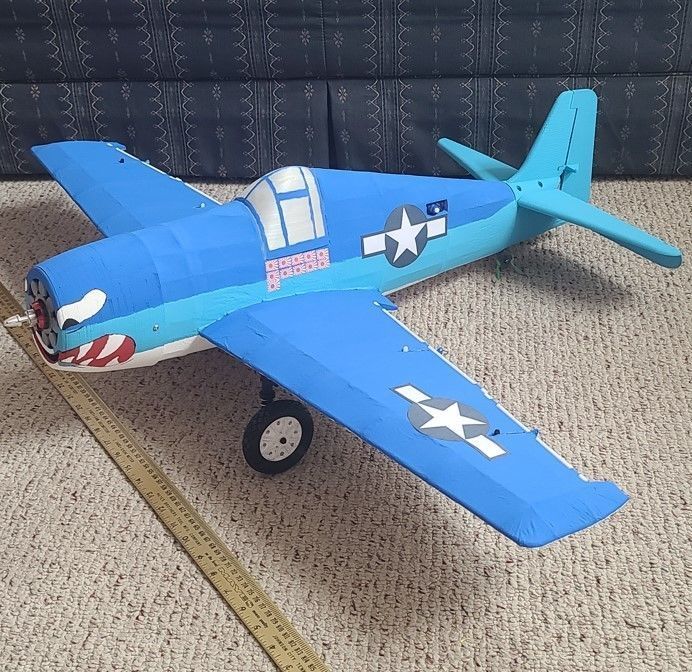 HellCat V3 RC Ready Aircraft 1000MM 3D model 3D printable | CGTrader