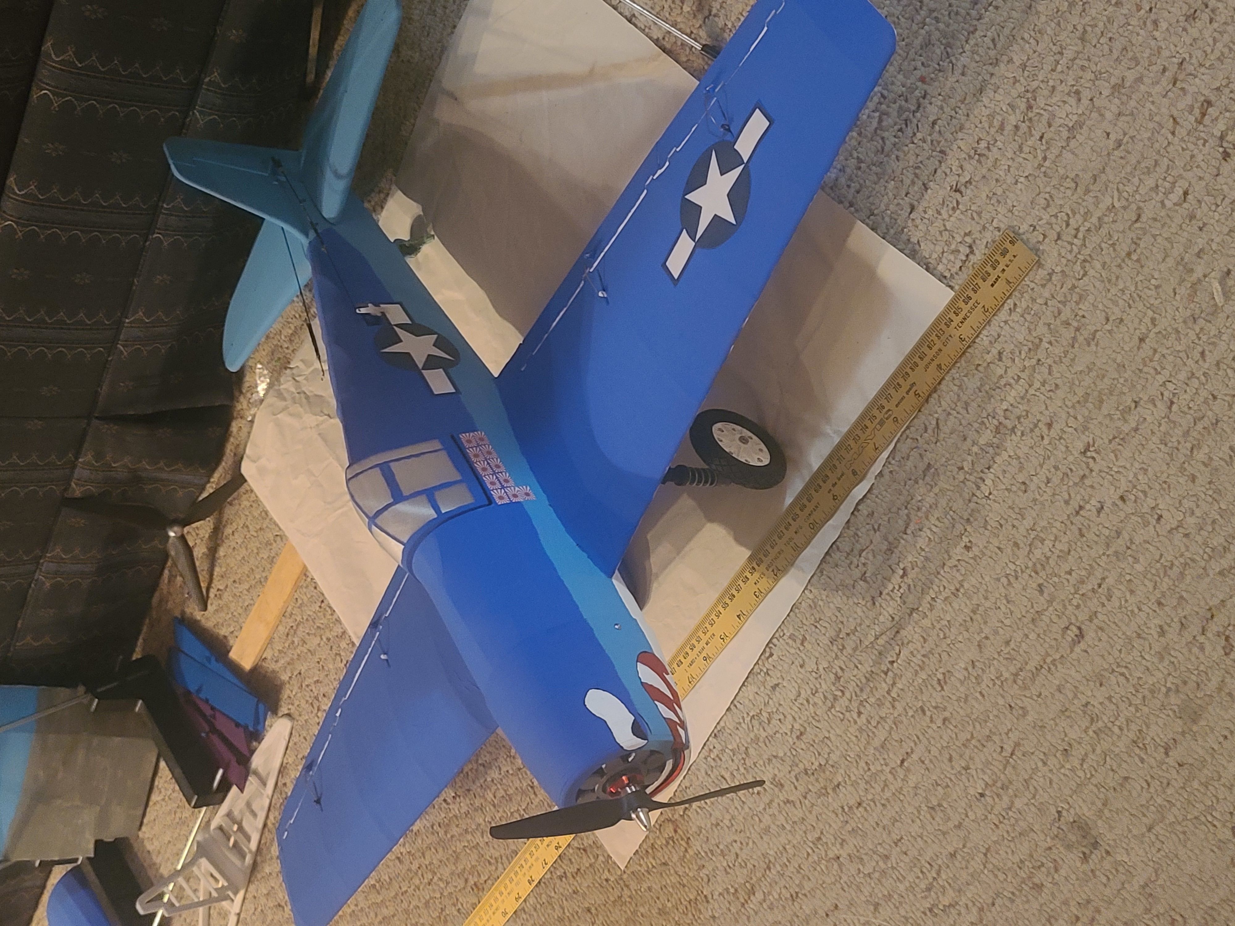 HellCat V3 RC Ready Aircraft 1000MM 3D model 3D printable | CGTrader