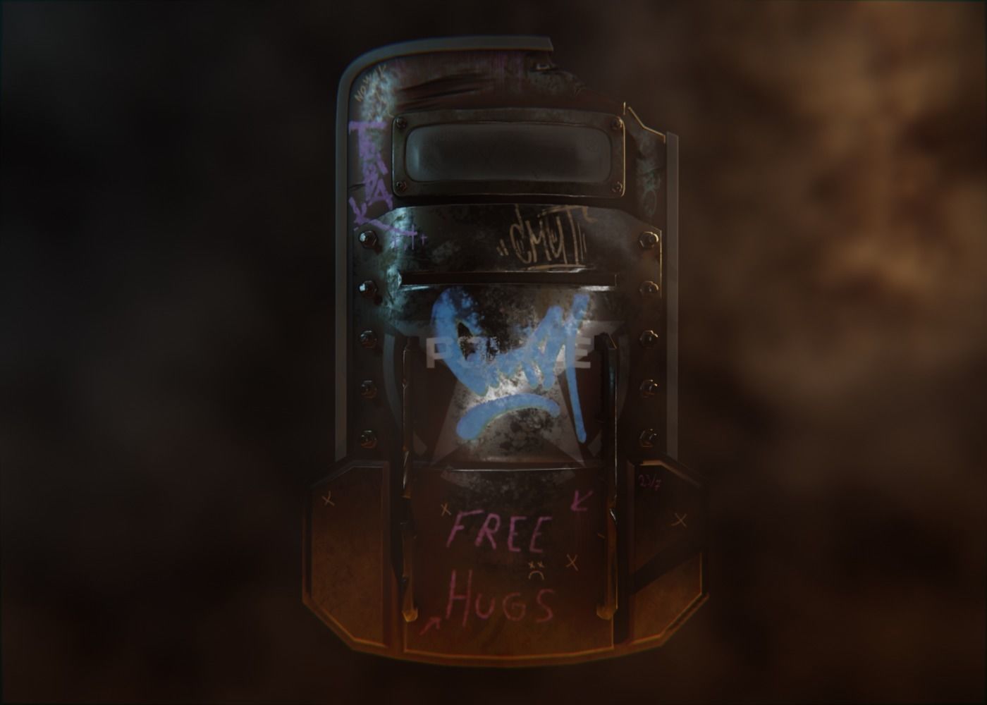 3D model PoliceShield weapon from game dota VR / AR / low-poly | CGTrader