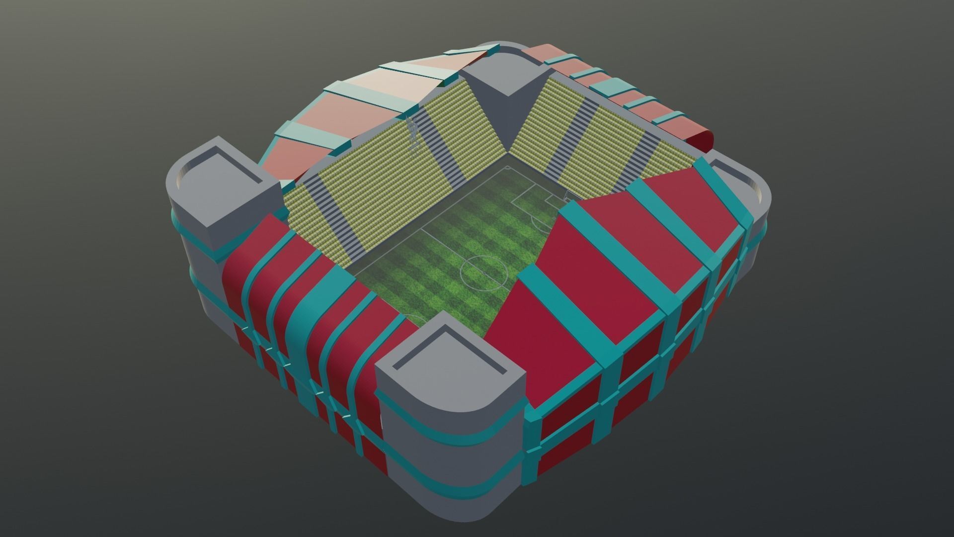 3D model Football Stadium - Liverpool VR / AR / low-poly | CGTrader