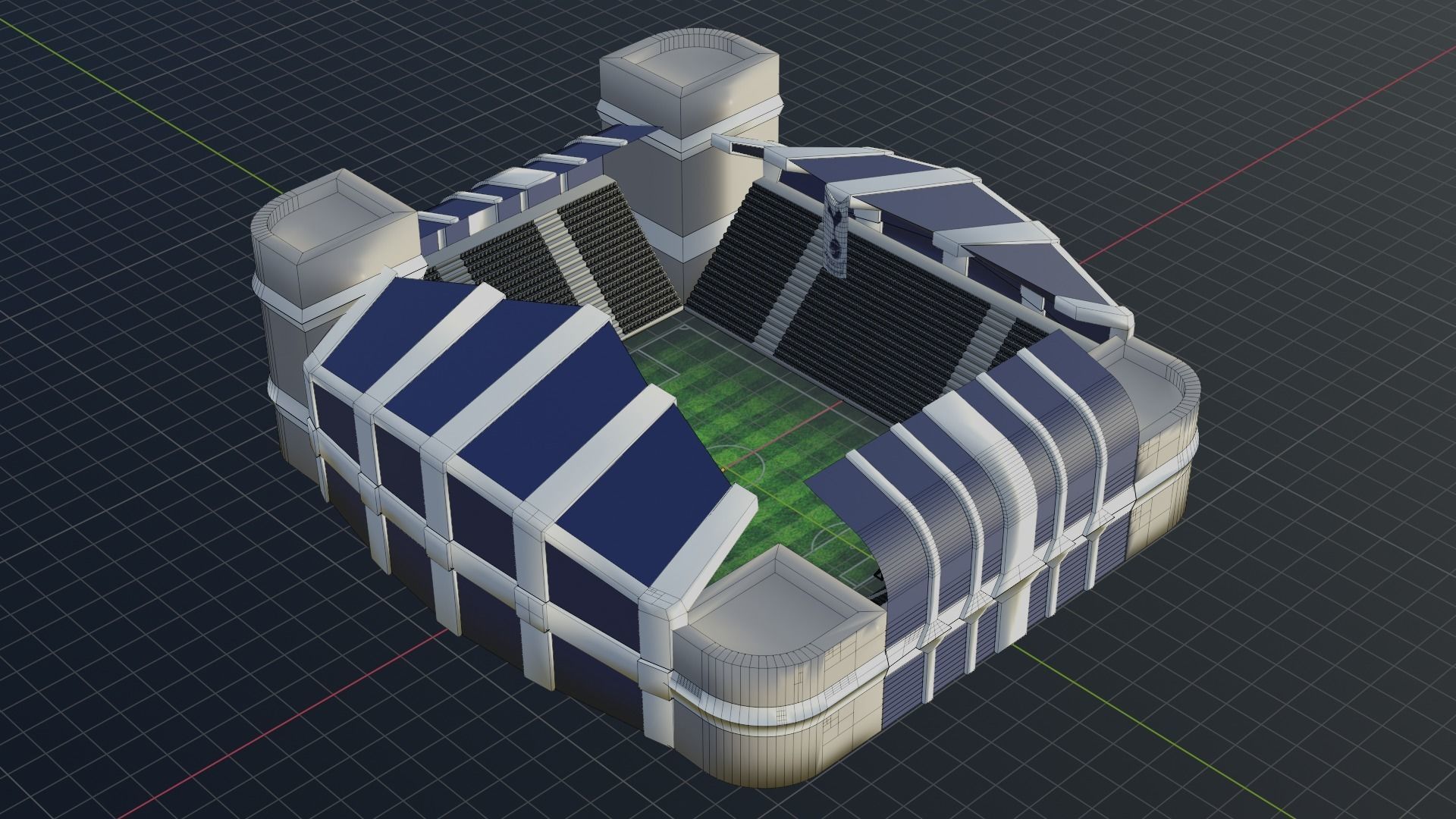 3D model Football Stadium - Tottenham Hotspur VR / AR / low-poly | CGTrader