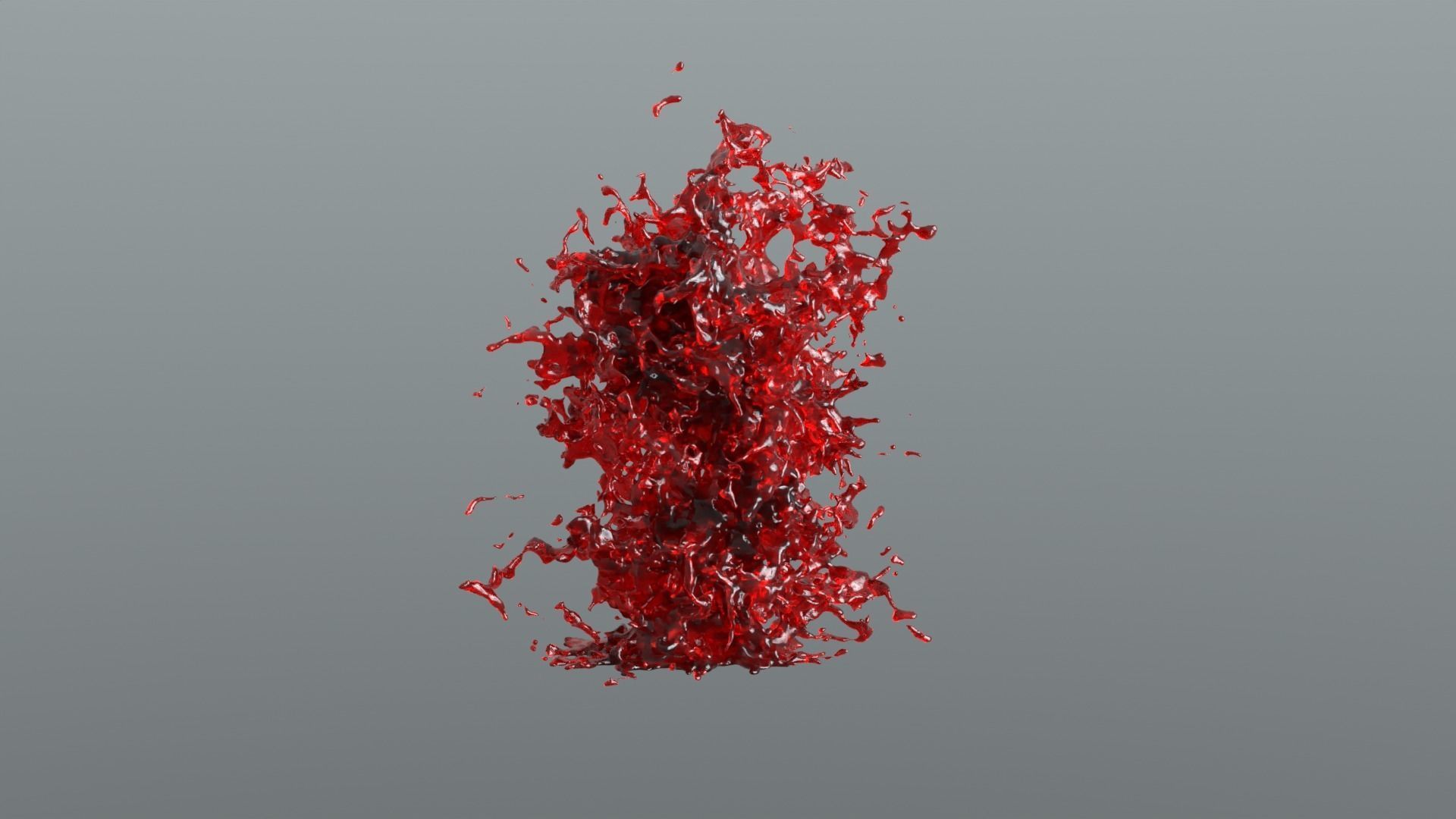 Animated Blood Splash Explode 3D model animated | CGTrader