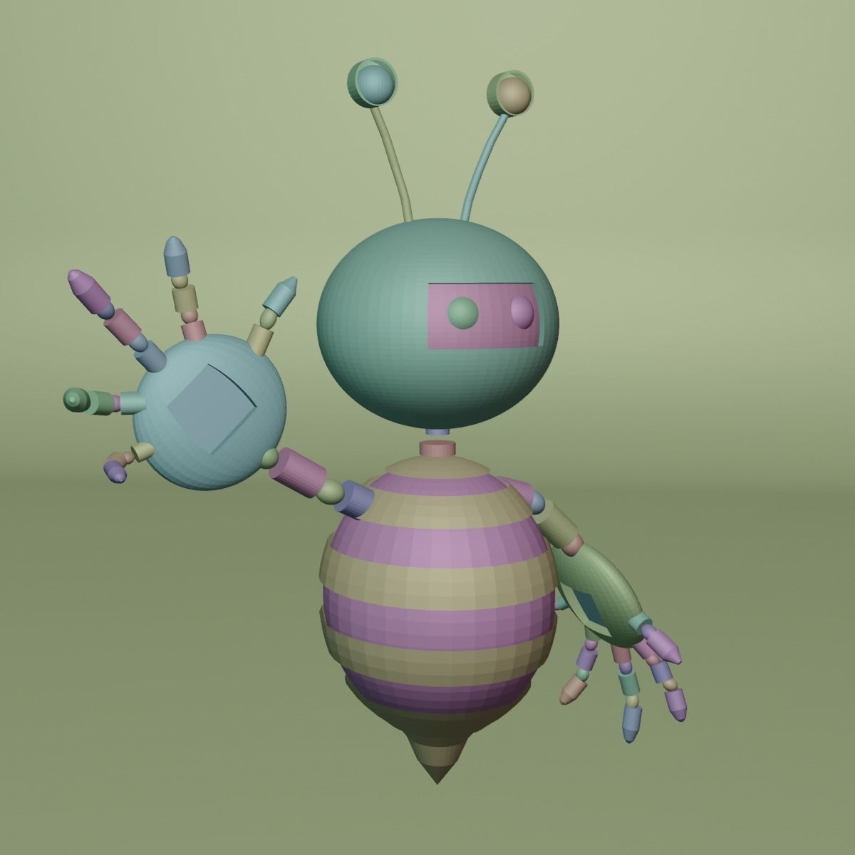 robot honey 3D model | CGTrader