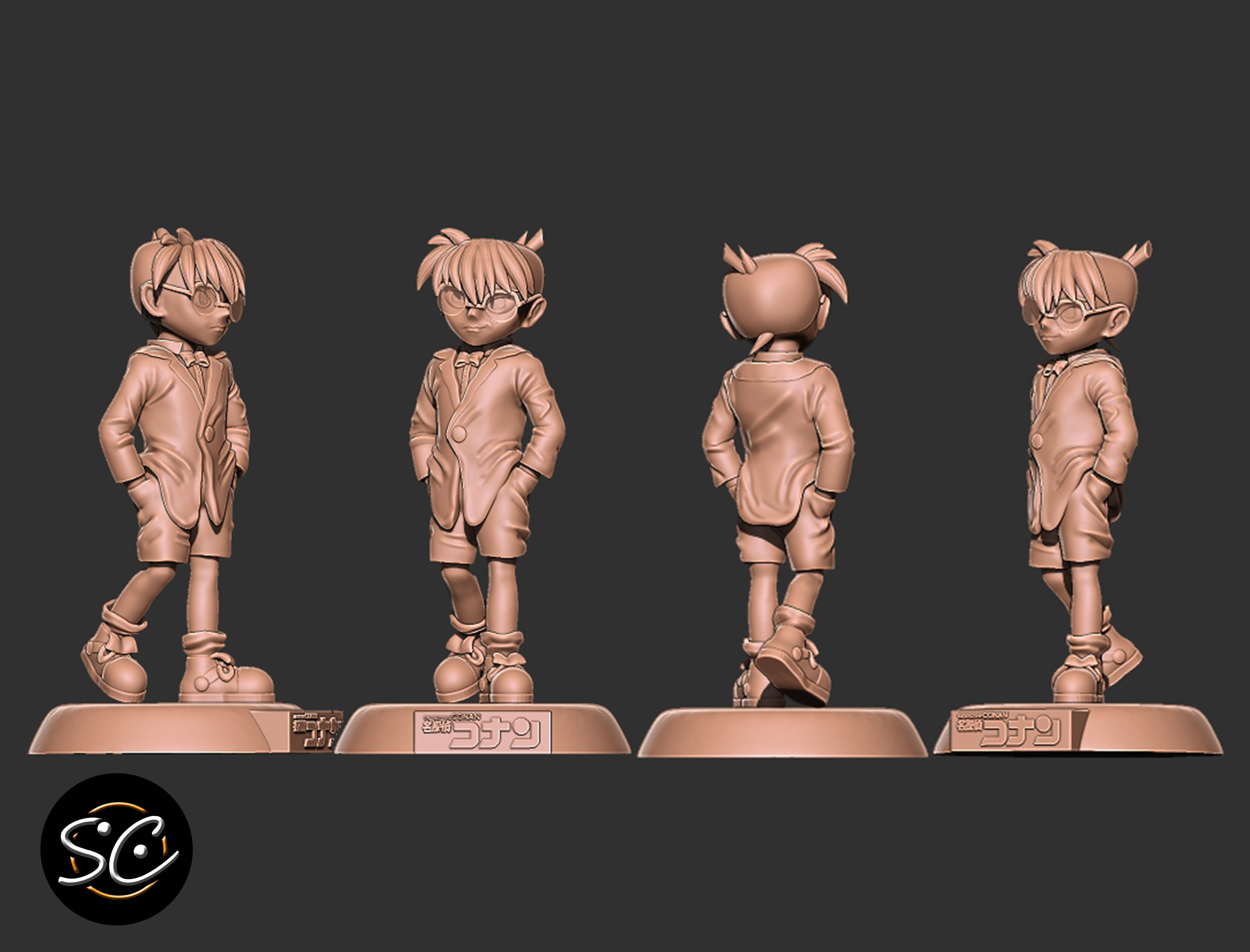 DETECTIVE CONAN 3D MODEL FAN ART 3D model 3D printable | CGTrader