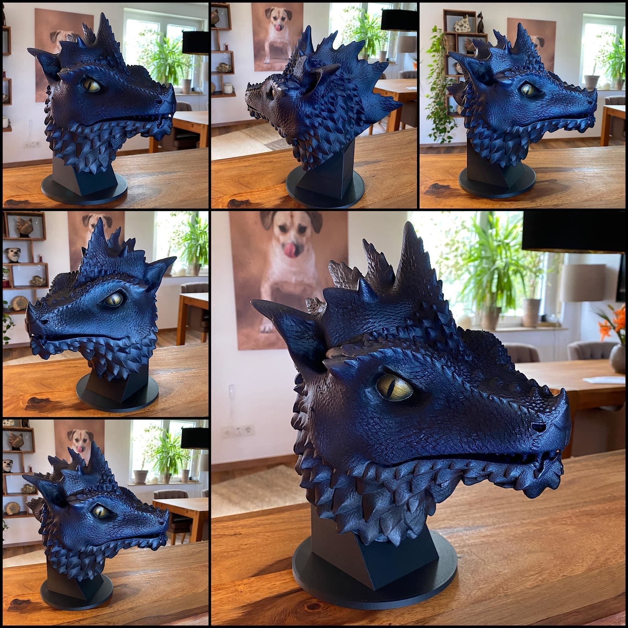 Dragon Attyla-Bust High-Polygon 3D Druck Model free 3D model 3D ...