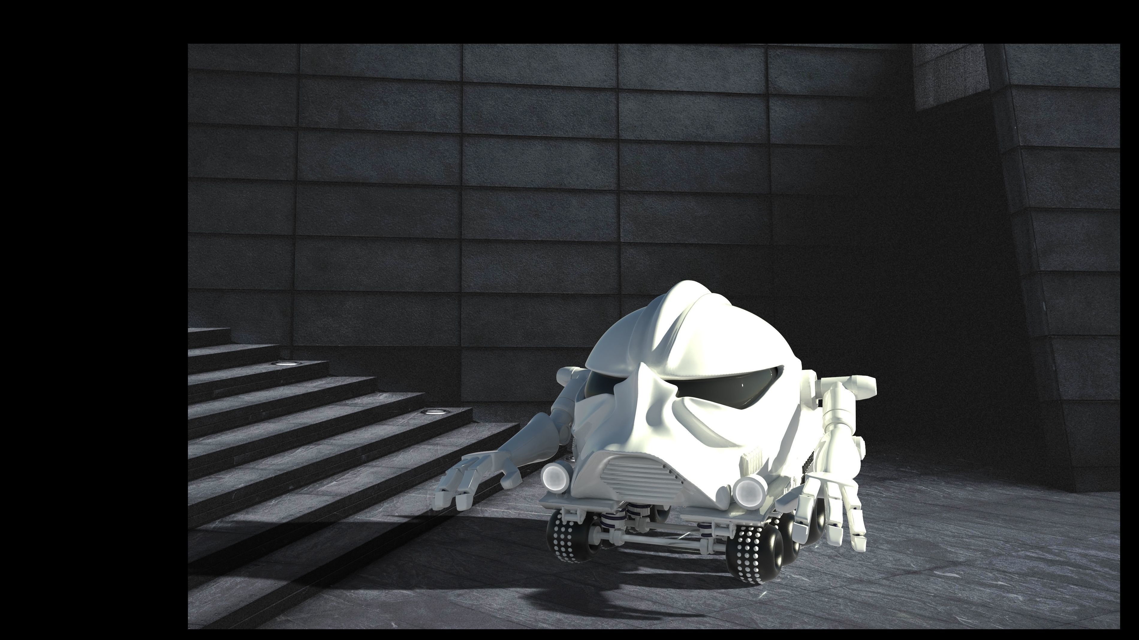 Moonwalker Robothelmets Series Sci Fi 3D model 3D printable | CGTrader